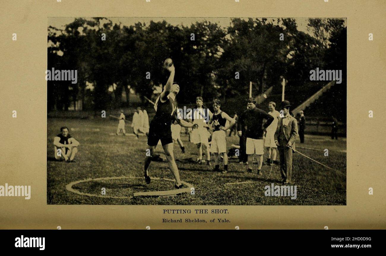 Richard Sheldon of Yale putting the shot Stock Photo - Alamy