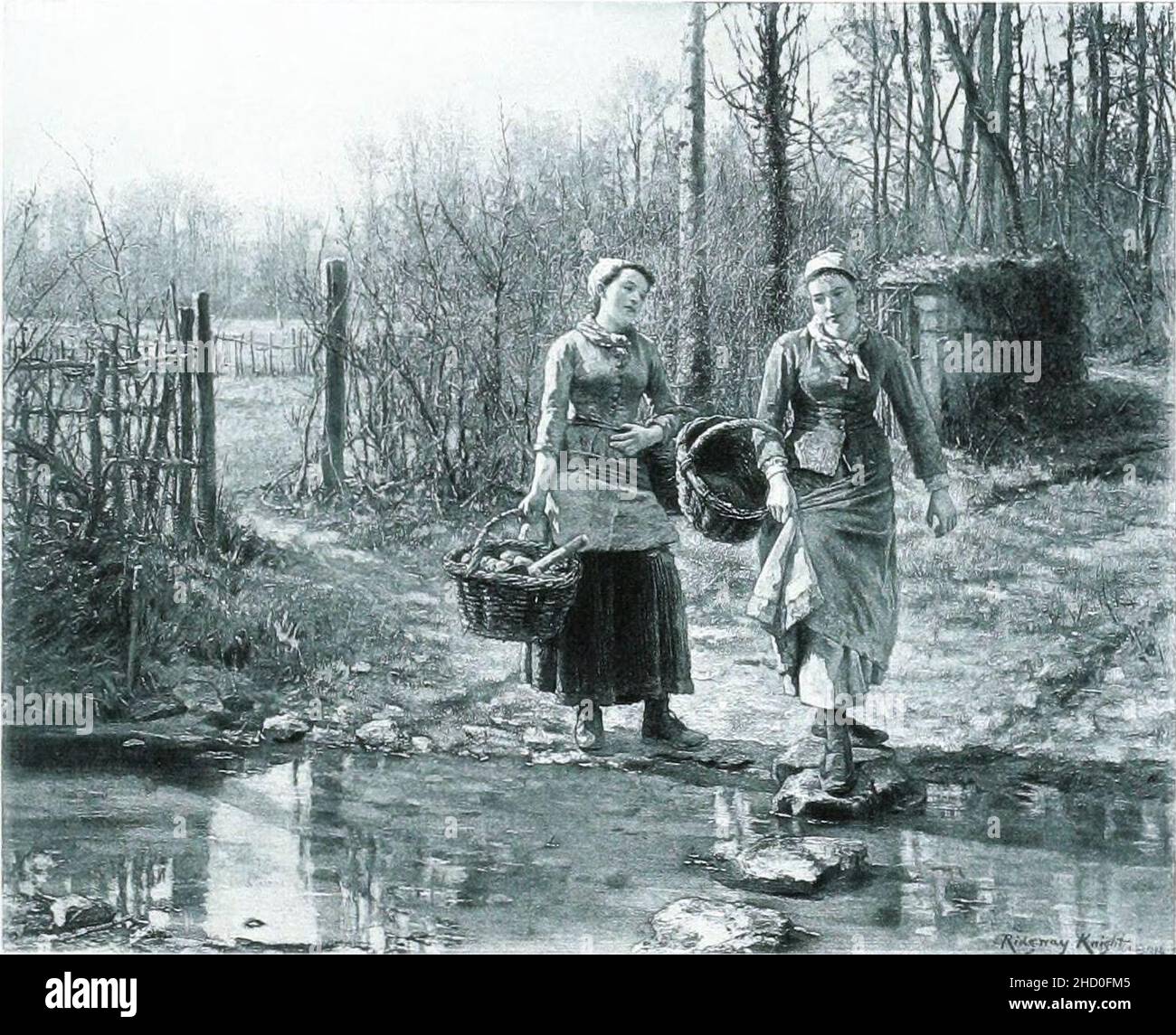 Ridgway Knight Stream in the Lane Stock Photo - Alamy