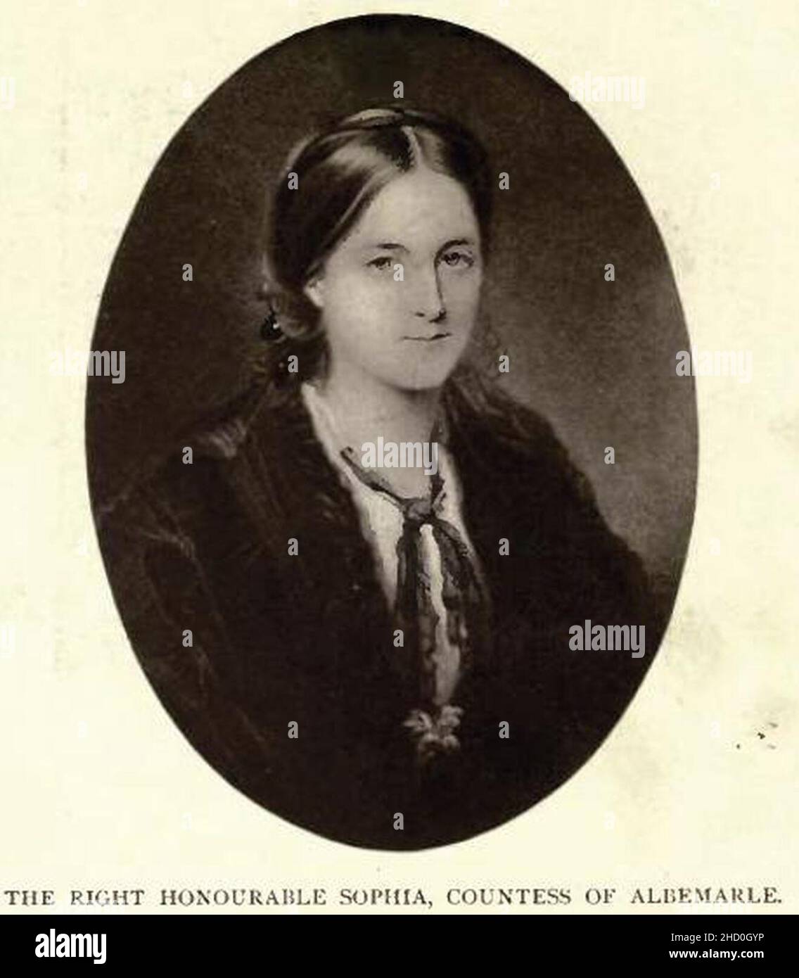 Right Honourable Sophia Countess of Albemarle Stock Photo - Alamy