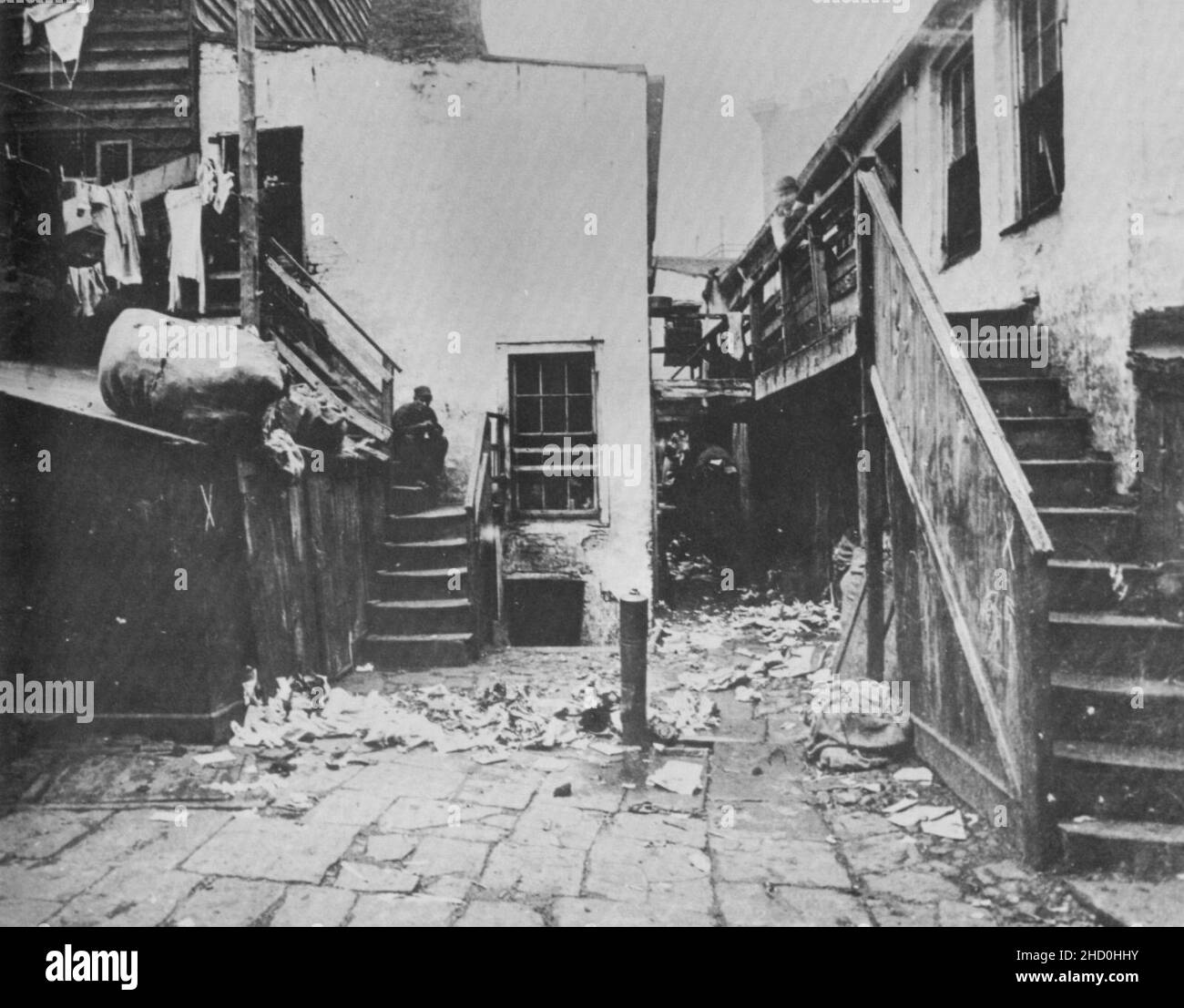 Riis, Jacob A. - Bottle Alley (Flaschengasse), Mulberry Bend Stock ...