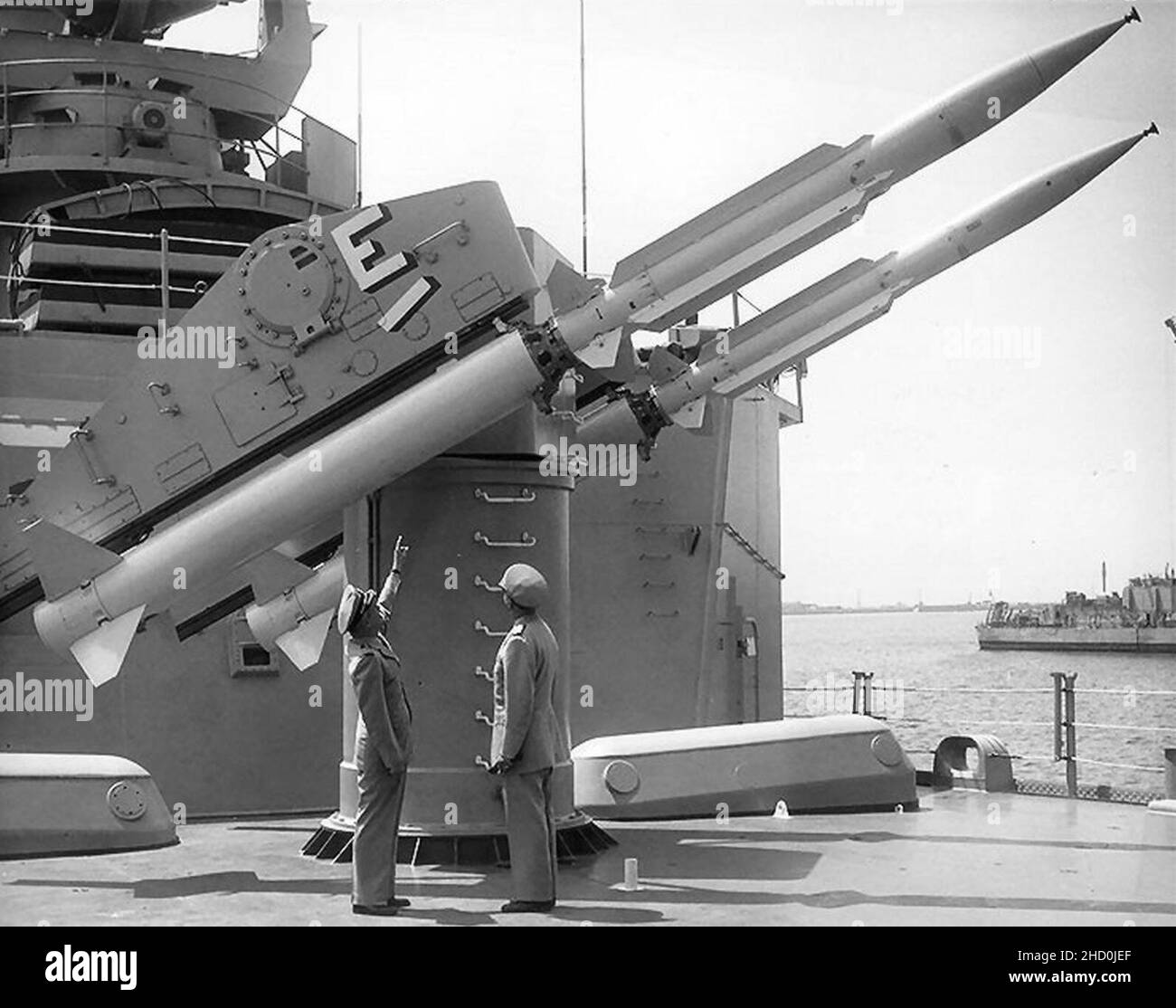RIM-2 Terrier missiles on USS Providence (CLG-6), 2 May 1962 Stock Photo - Alamy