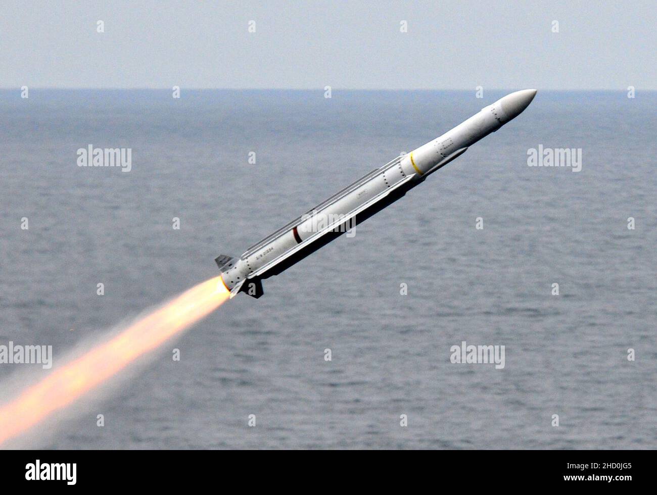 RIM-162 ESSM launched from USS Carl Vinson Stock Photo - Alamy