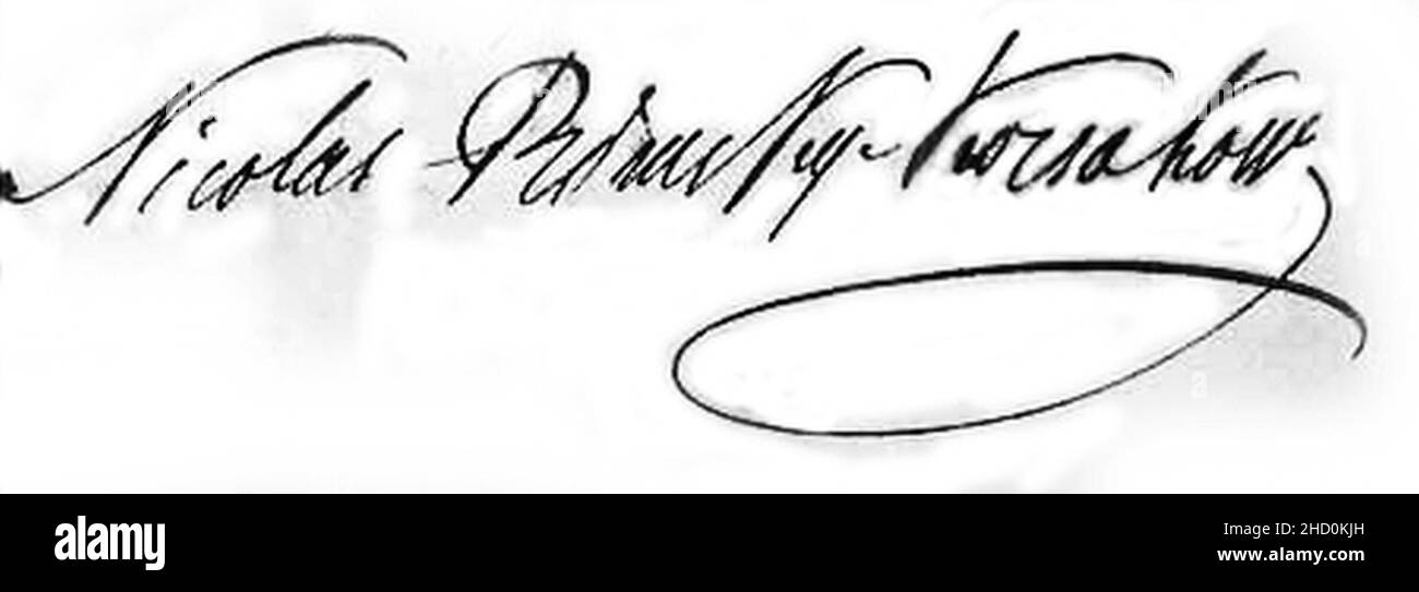 Rimsky korsakov signature hi-res stock photography and images - Alamy