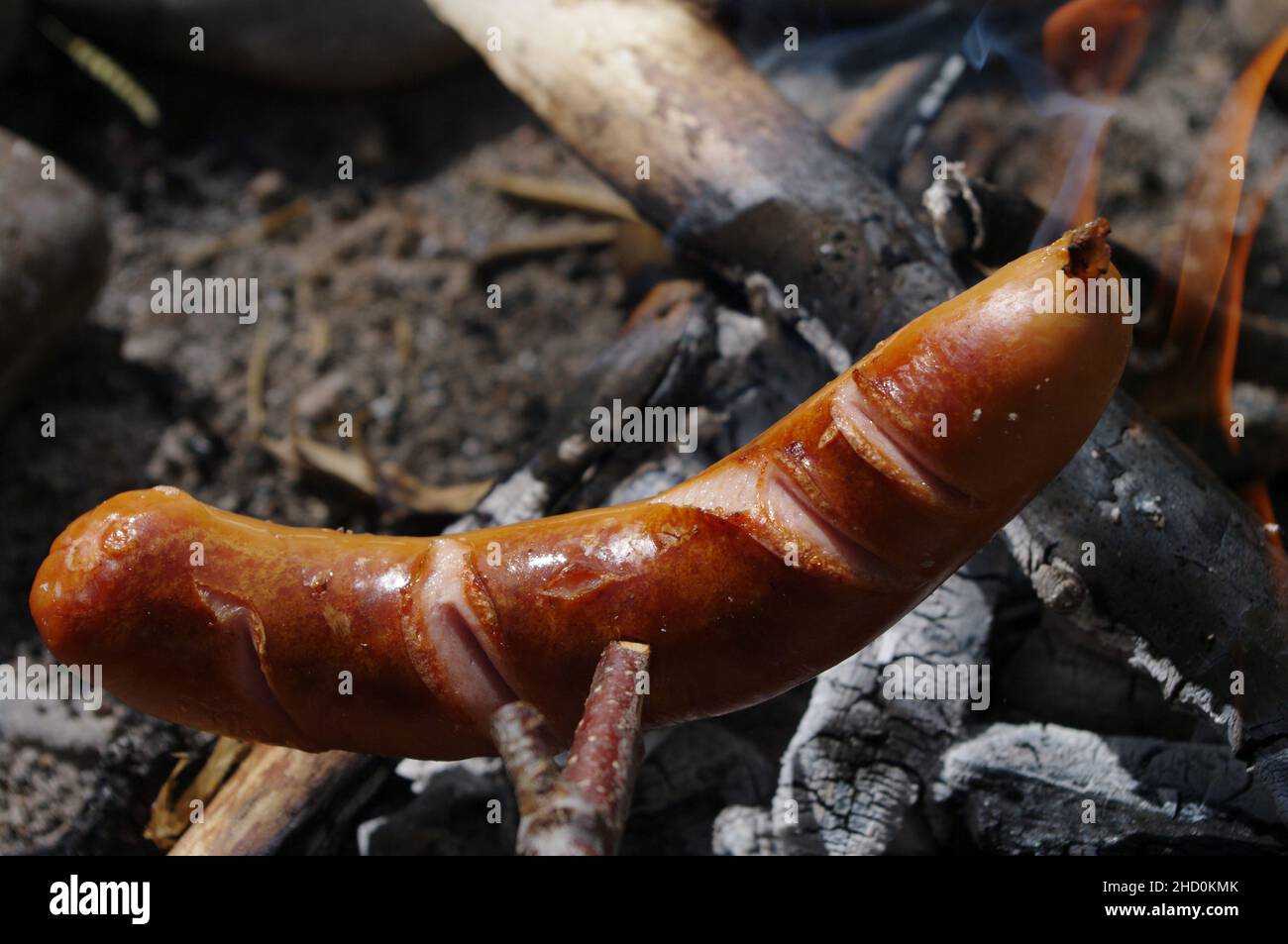 bbq grilled sausage Stock Photo - Alamy