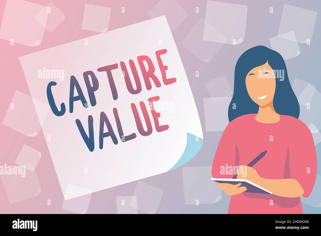 Hand writing sign Capture Value. Concept meaning Customer Relationship ...