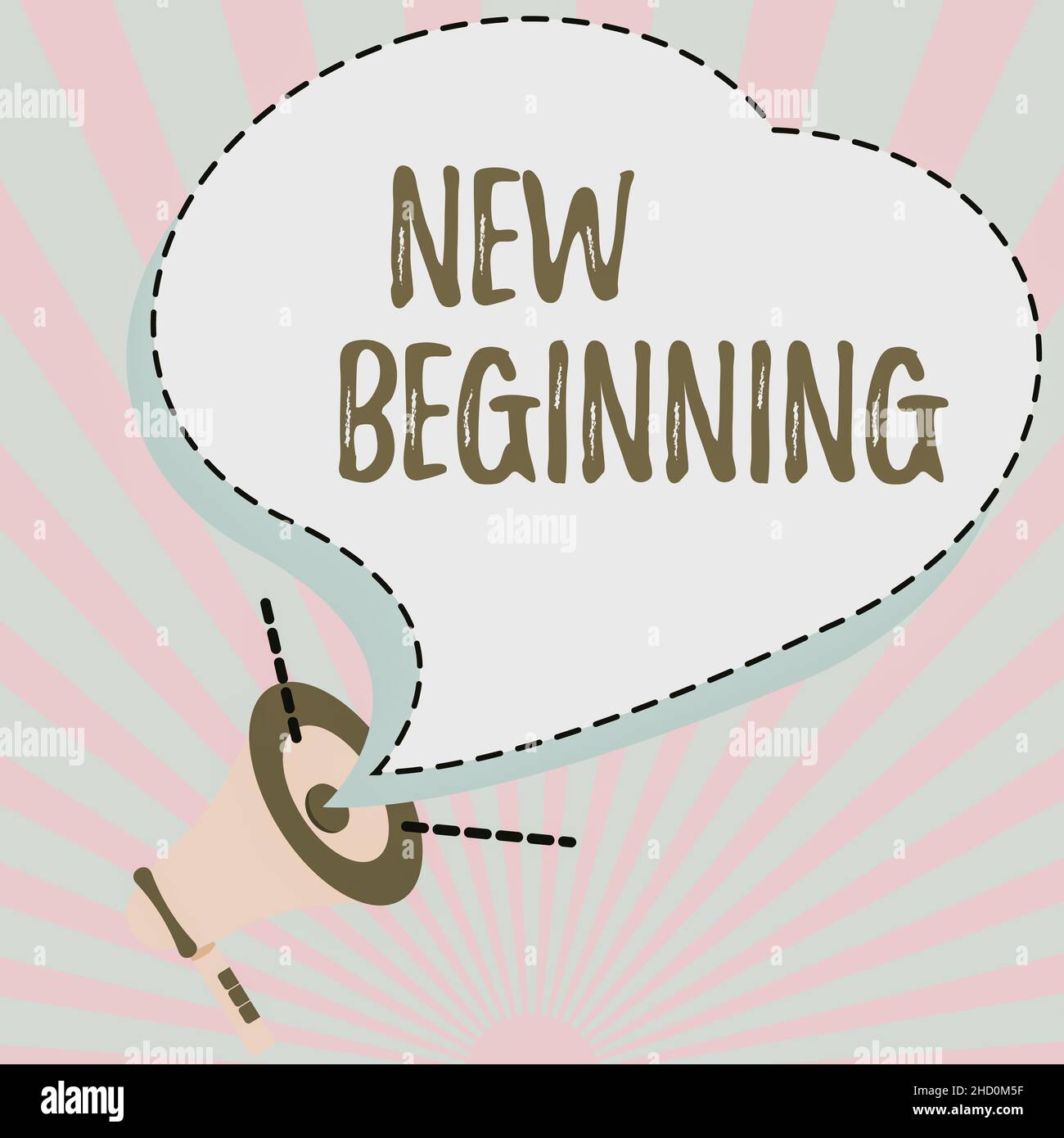 Conceptual display New Beginning. Word Written on Different Career or ...