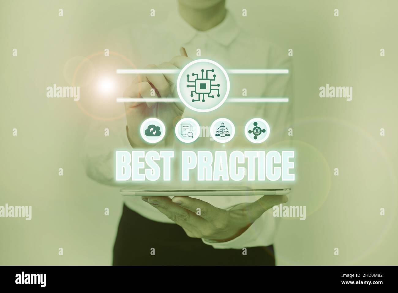 Conceptual display Best Practice. Word Written on Method Systematic ...