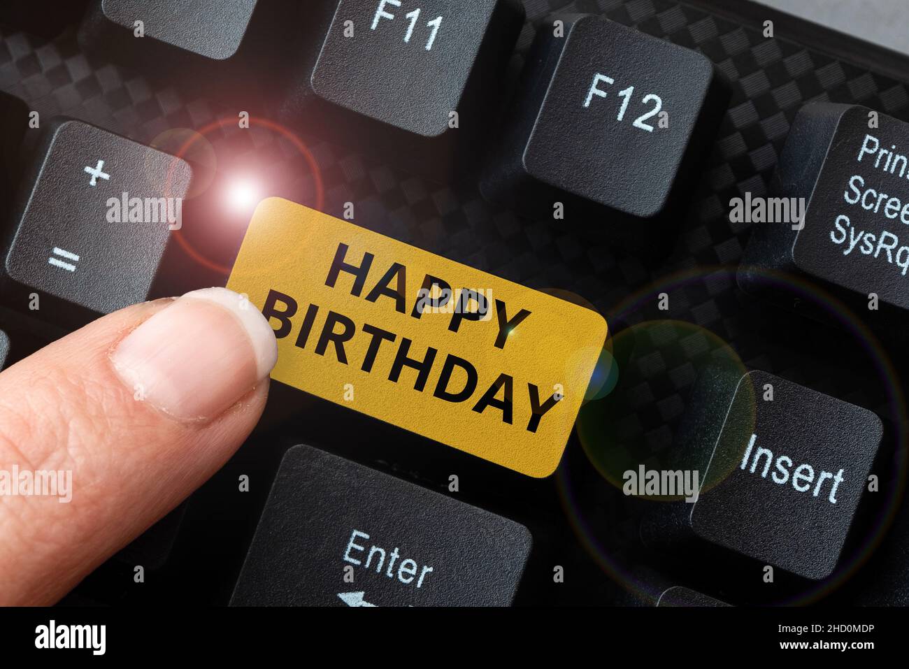 Sign displaying Happy Birthday. Internet Concept The birth anniversary ...
