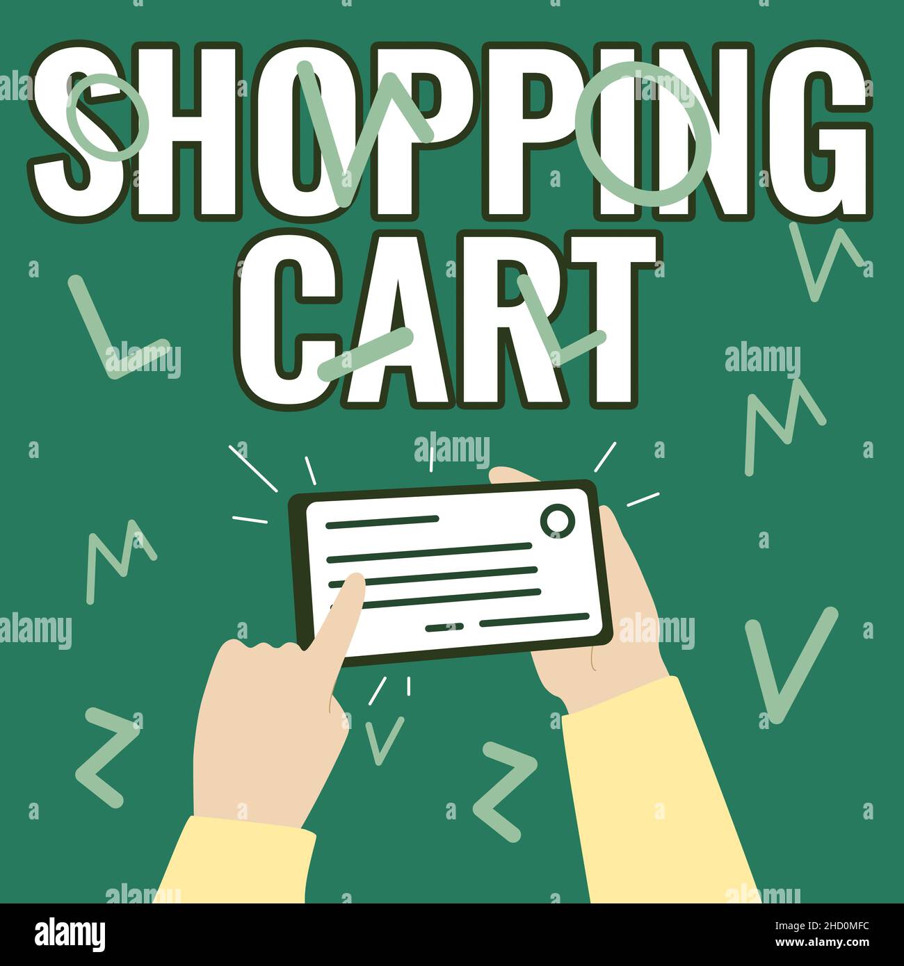 Sign displaying Shopping Cart. Business approach Case Trolley Carrying ...