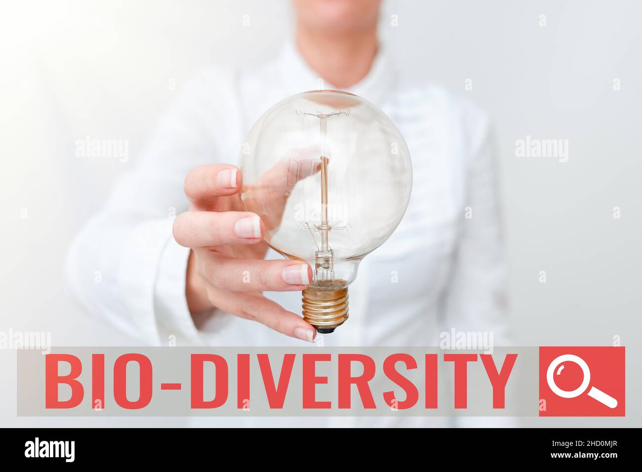 Handwriting text Bio Diversity. Word for Variety of Life Organisms ...