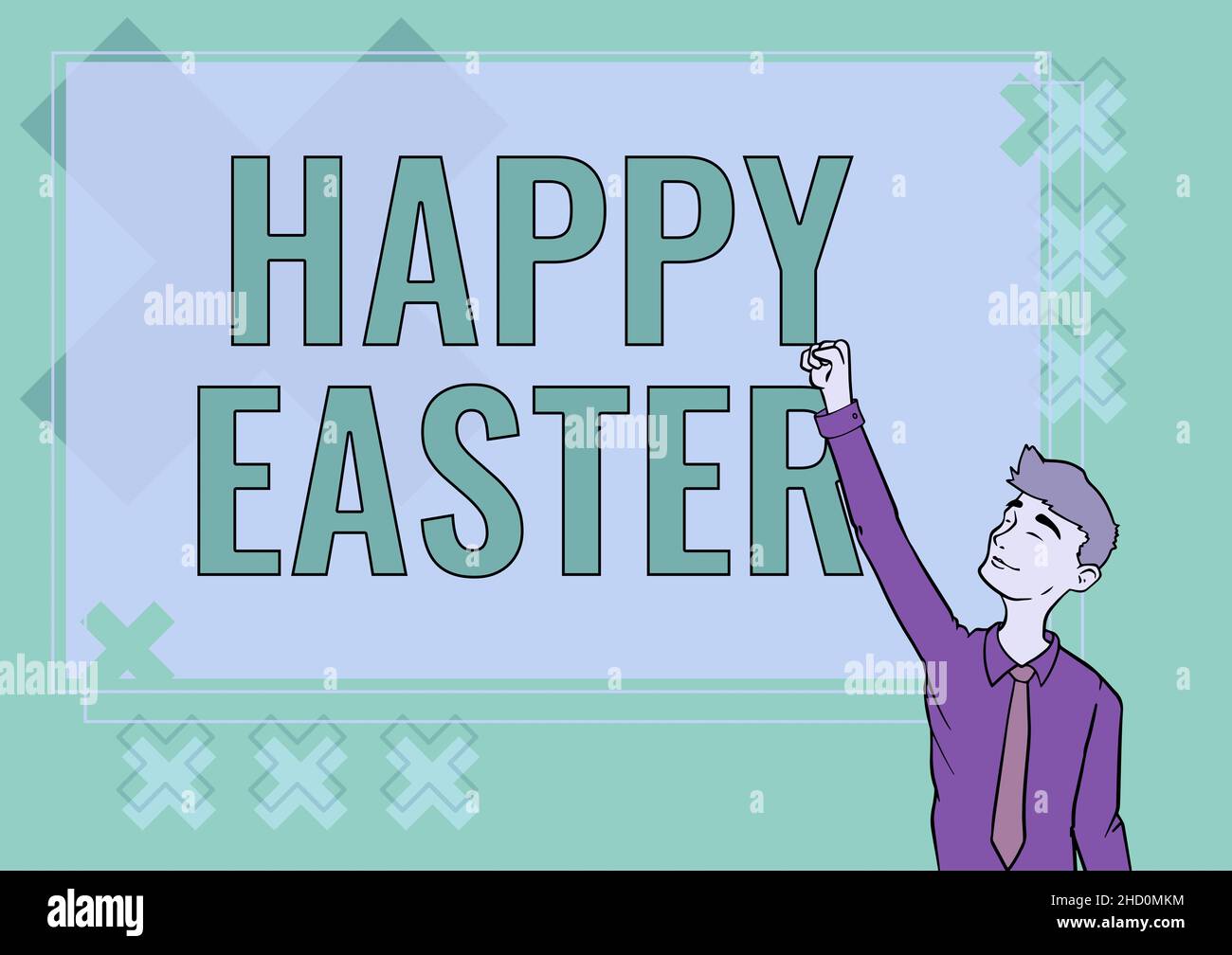 Conceptual caption Happy Easter. Concept meaning Christian feast ...