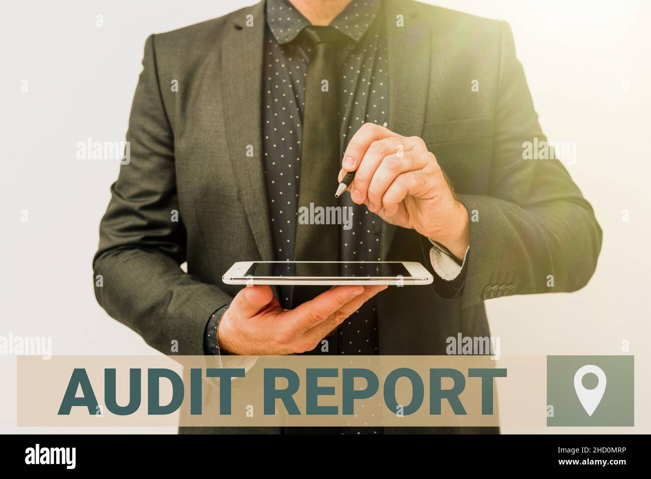 Hand writing sign Audit Report. Business overview An appraisal of ...