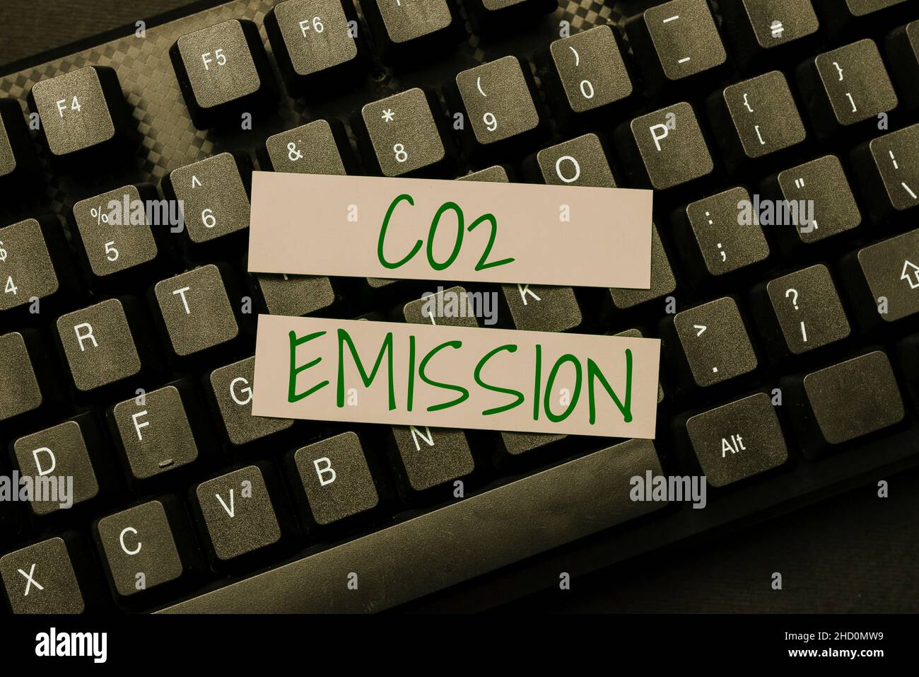 Writing displaying text Co2 Emission. Business overview Releasing of ... Writing displaying text Co2 Emission. Business overview Releasing of ...
