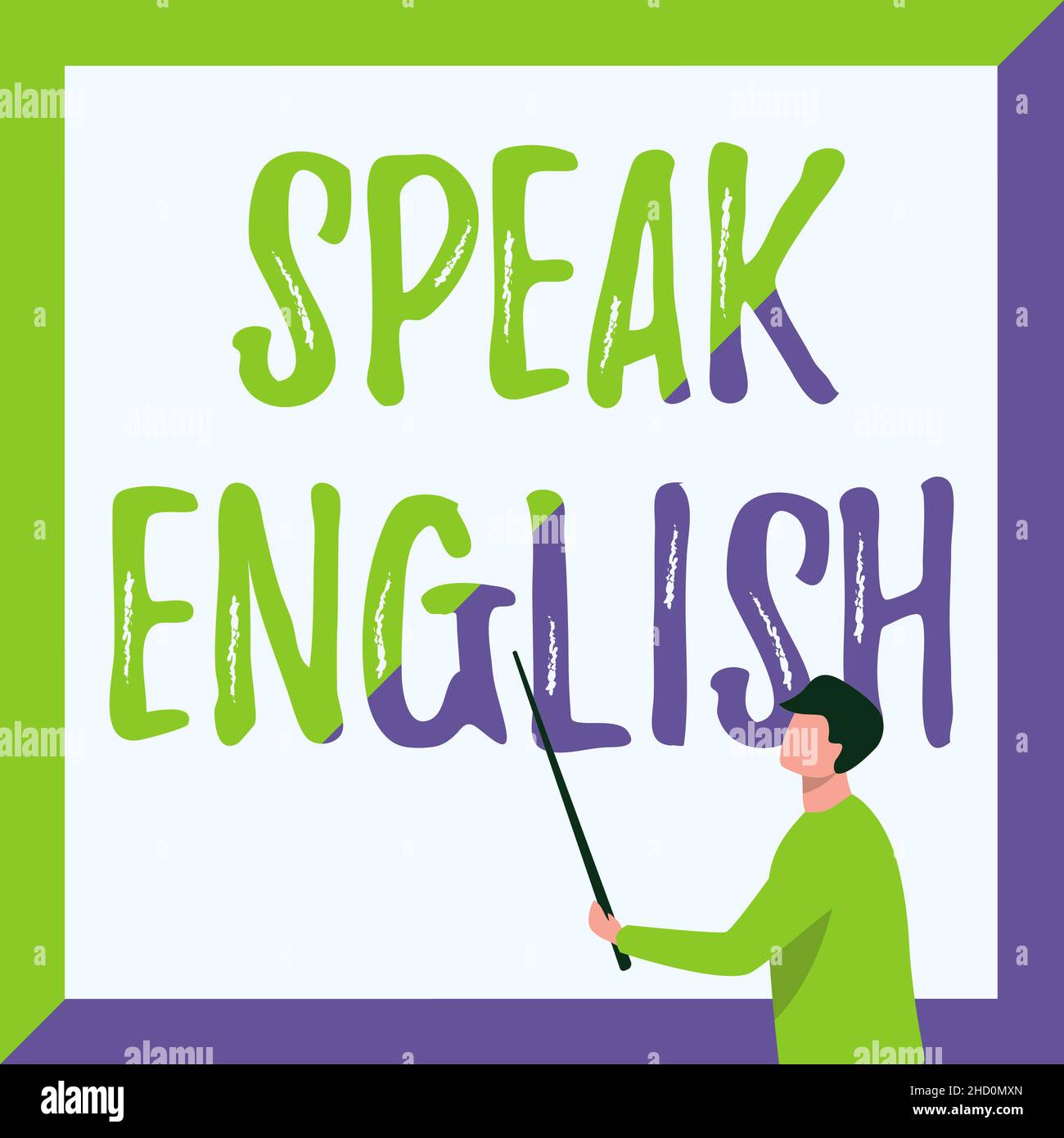 Hand writing sign Speak English. Concept meaning Study another Foreign ...