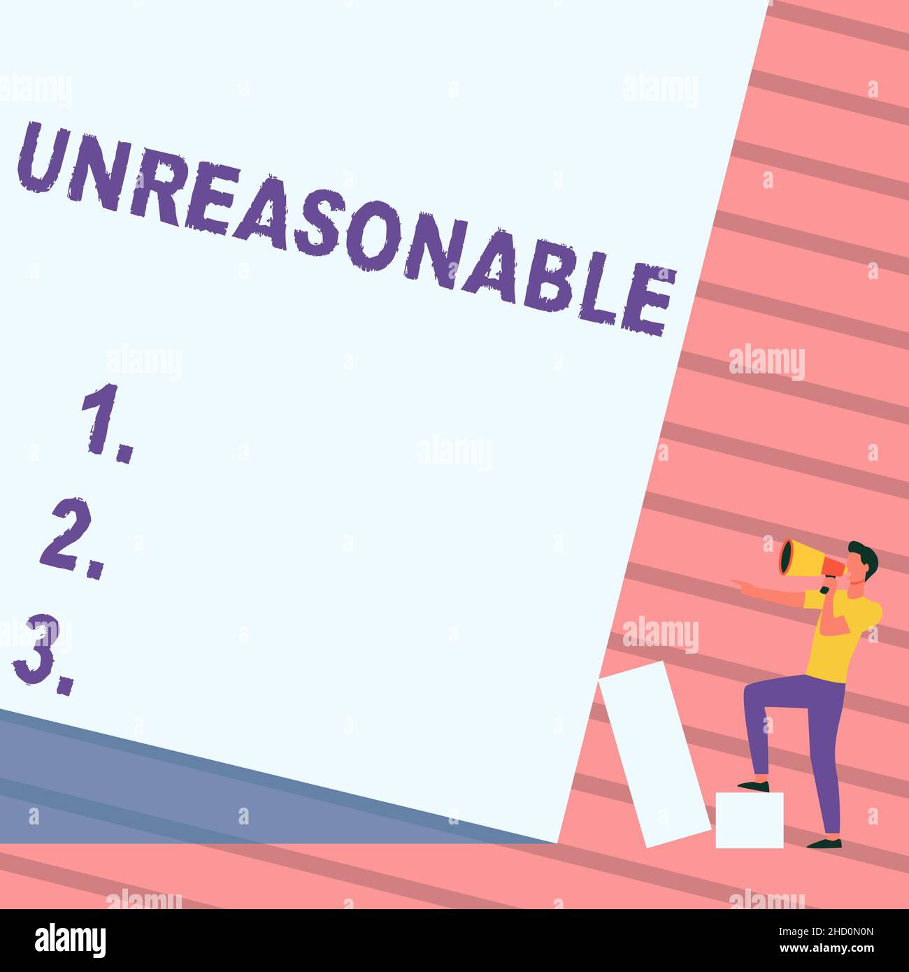 Sign displaying Unreasonable. Internet Concept Beyond the limits of ...