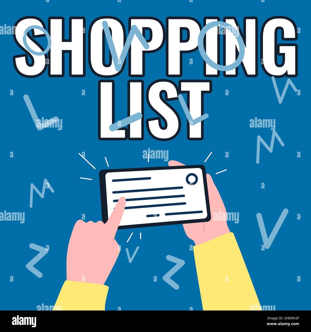 Sign displaying Shopping List. Internet Concept Discipline approach to ...