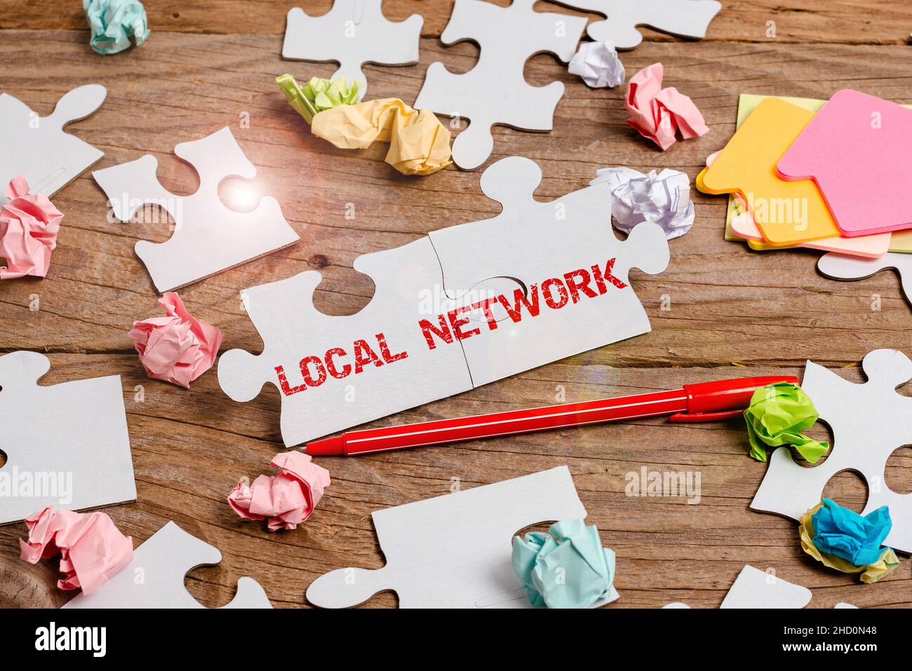 Conceptual display Local Network. Word Written on Intranet LAN Radio ...