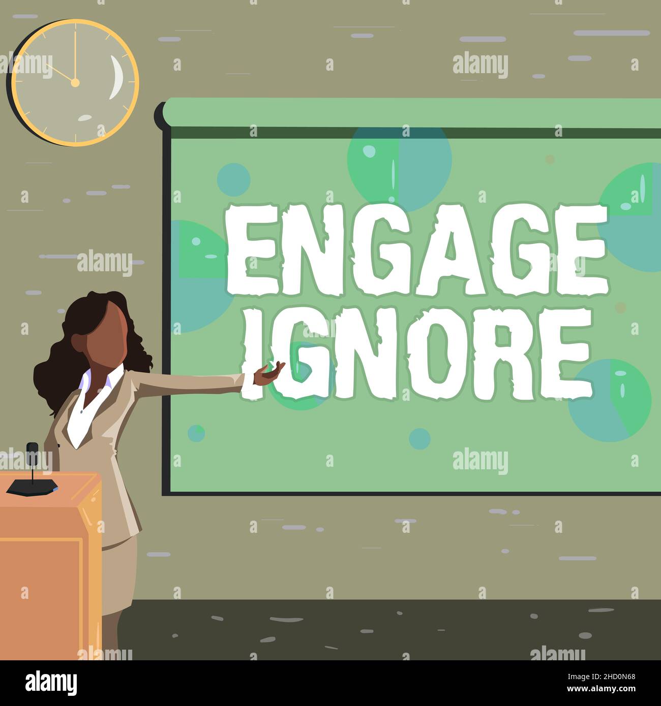 Conceptual caption Engage Ignore. Word for Silent Treatment ...