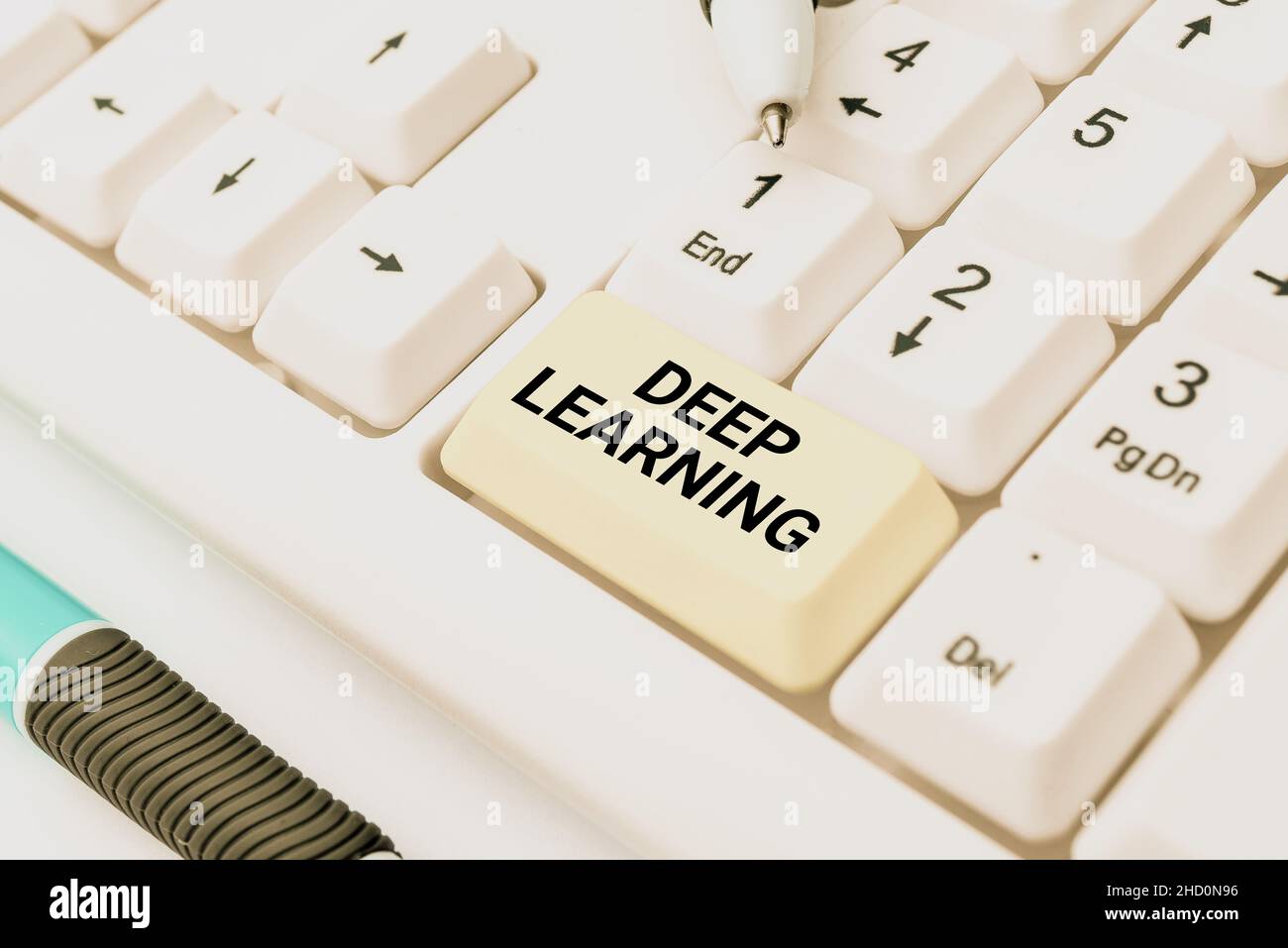 Text caption presenting Deep Learning. Business approach Hierarchical ...