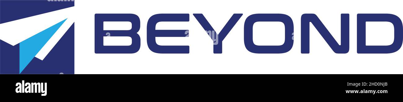 Modern colorful design BEYOND aircraft logo design Stock Vector Image ...