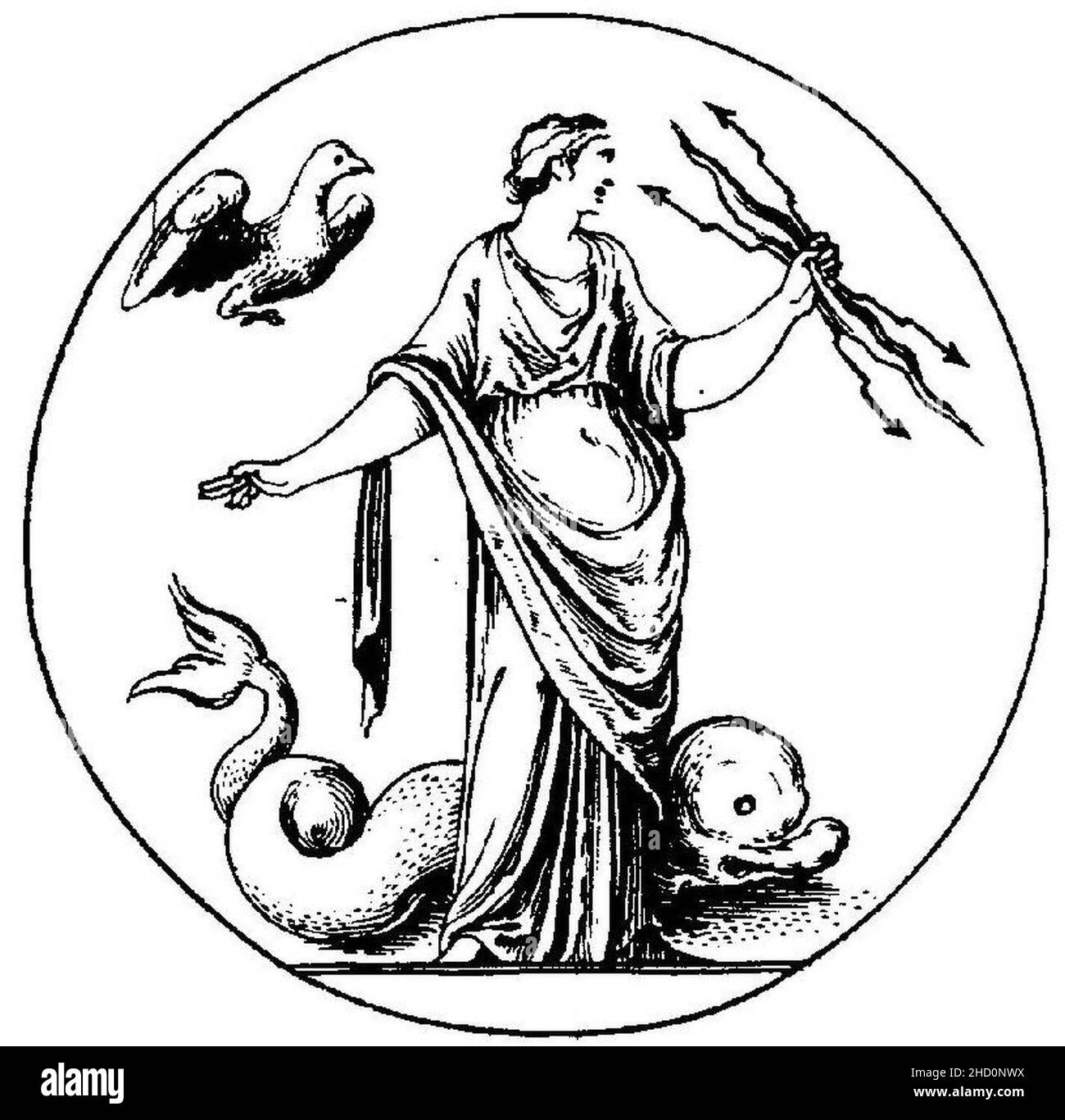 Ripa - Iconologie - 1643 - p. 36 - celerite Stock Photo - Alamy