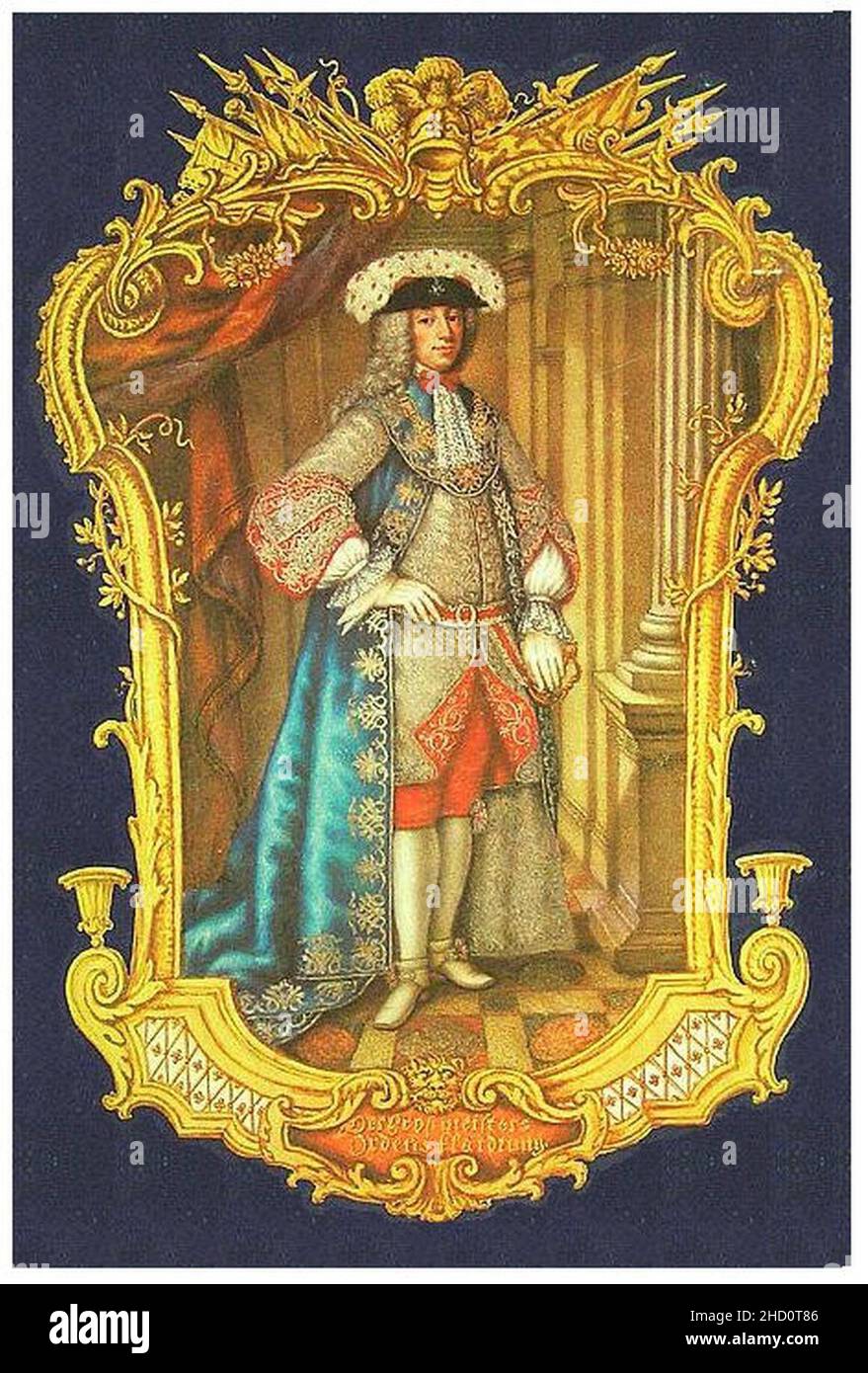 Ritter im Haus-Ritterorden vom Heiligen Georg Bayern in Ordenstracht ...