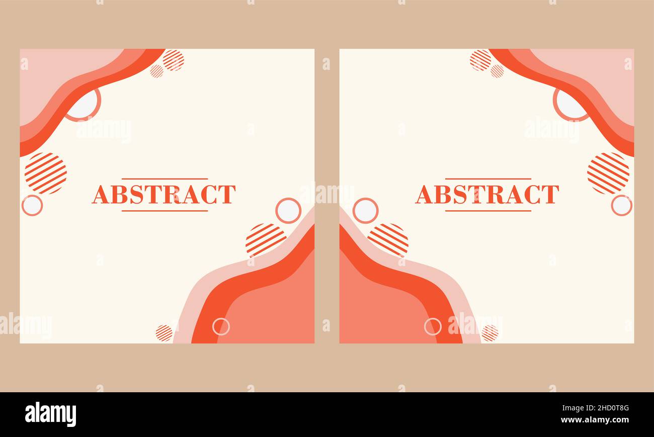 flat abstract social media post template design Stock Photo - Alamy