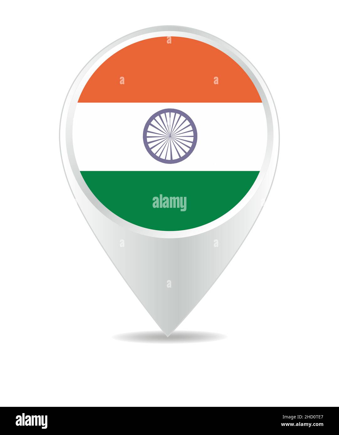 India Flag Icon Vector