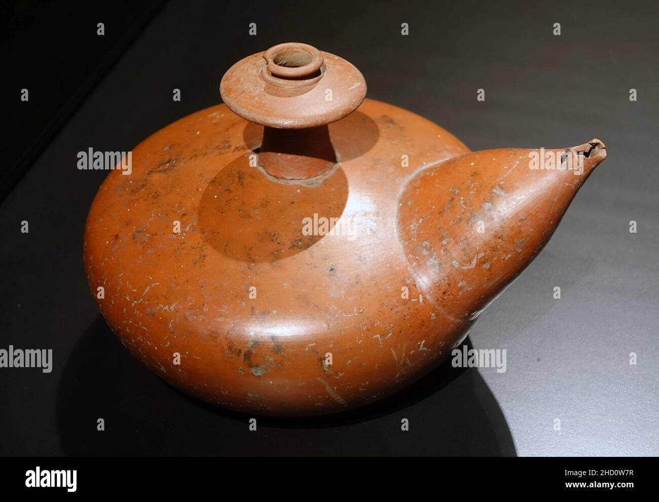 Ritual pouring vessel, Java, Central Indonesia, 15th century AD, clay ...