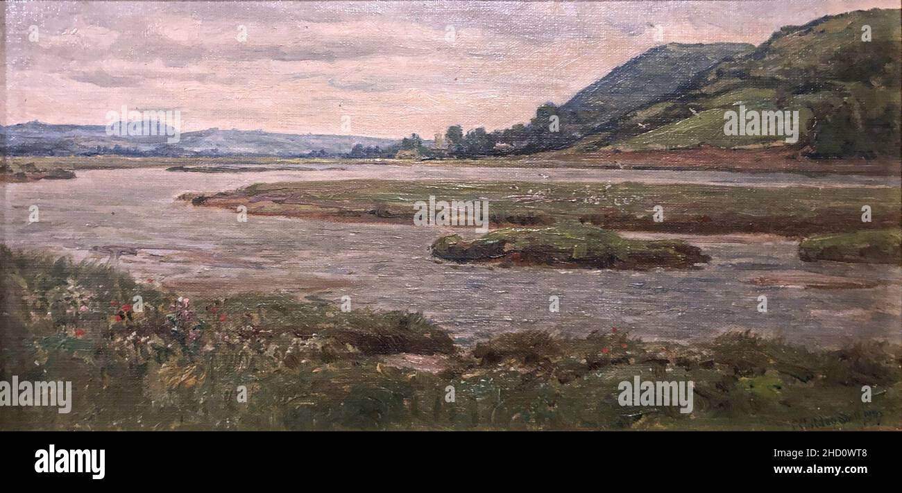 River Landscape South Coast - 1927 - Frederick Golden Short Stock Photo ...