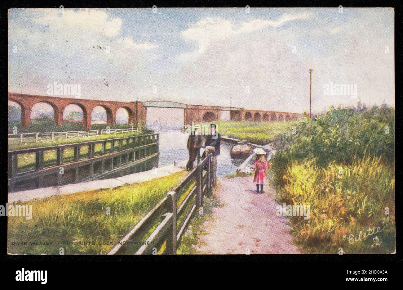 River weaver from hunts Lock, Northwich Stock Photo - Alamy