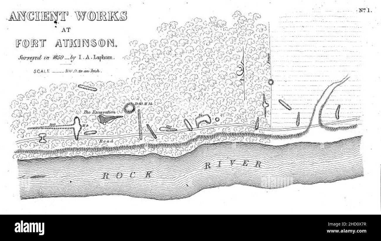 Riverside Mounds Fort Atkinson Stock Photo - Alamy