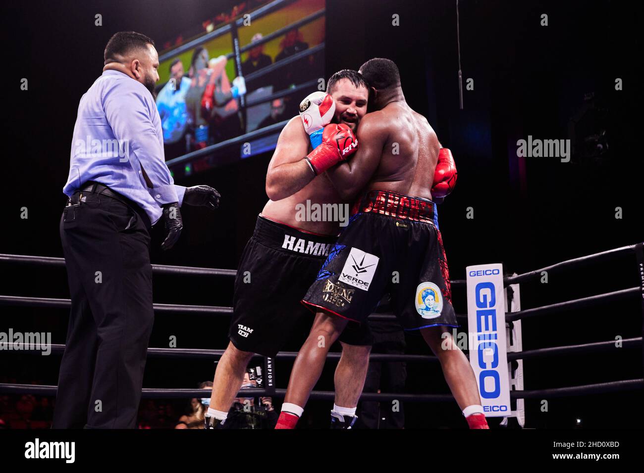Hollywood, Florida, USA. 1st January, 2022. Frank Sanchez vs Christian ...