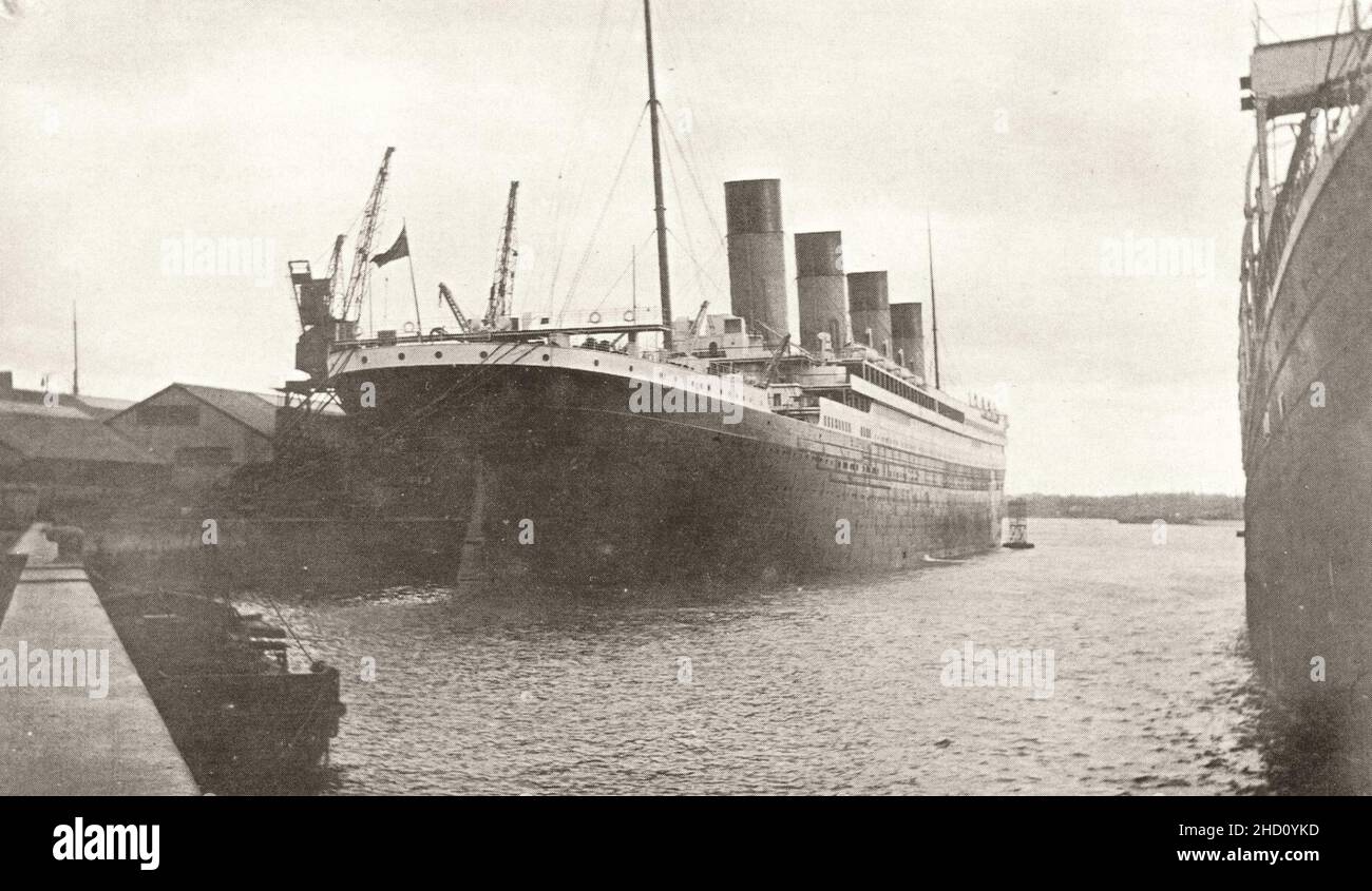 Titanic 1912 vintage historic rms titanic hi-res stock photography and ...
