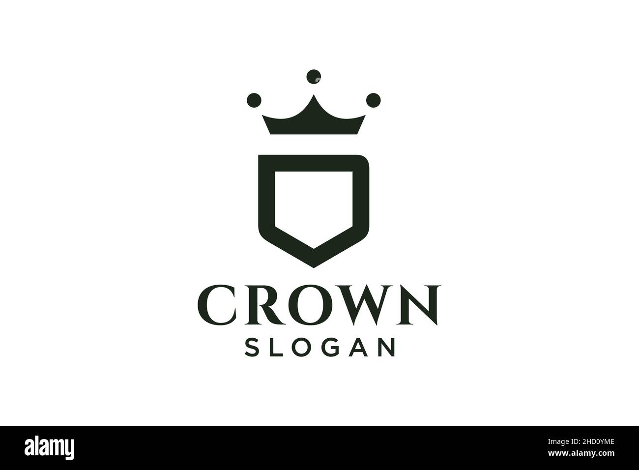vintage crown logo and letter D symbol. Modern luxury brand element ...