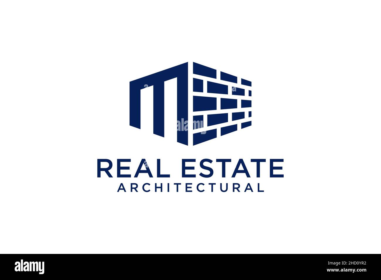 Letter M for Real Estate Remodeling Logo. Construction Architecture ...