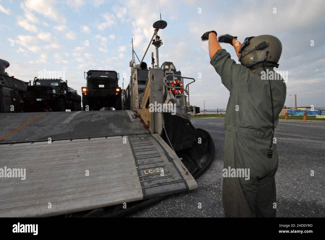 Road clearing trucks en route during Operation Damayan 131116 Stock ...