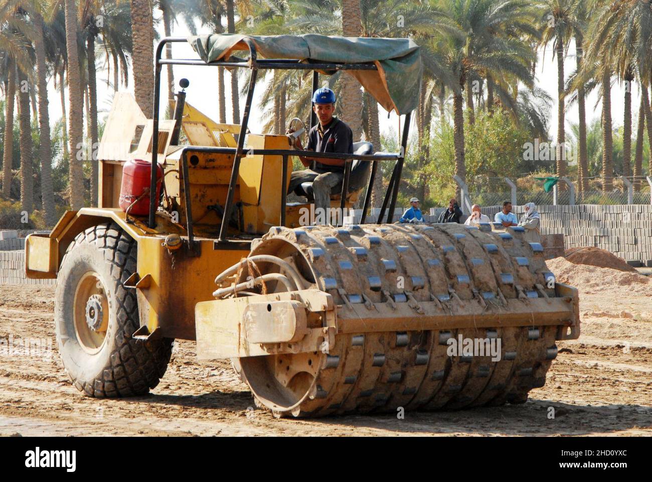 Road roller in Iraq Stock Photo - Alamy