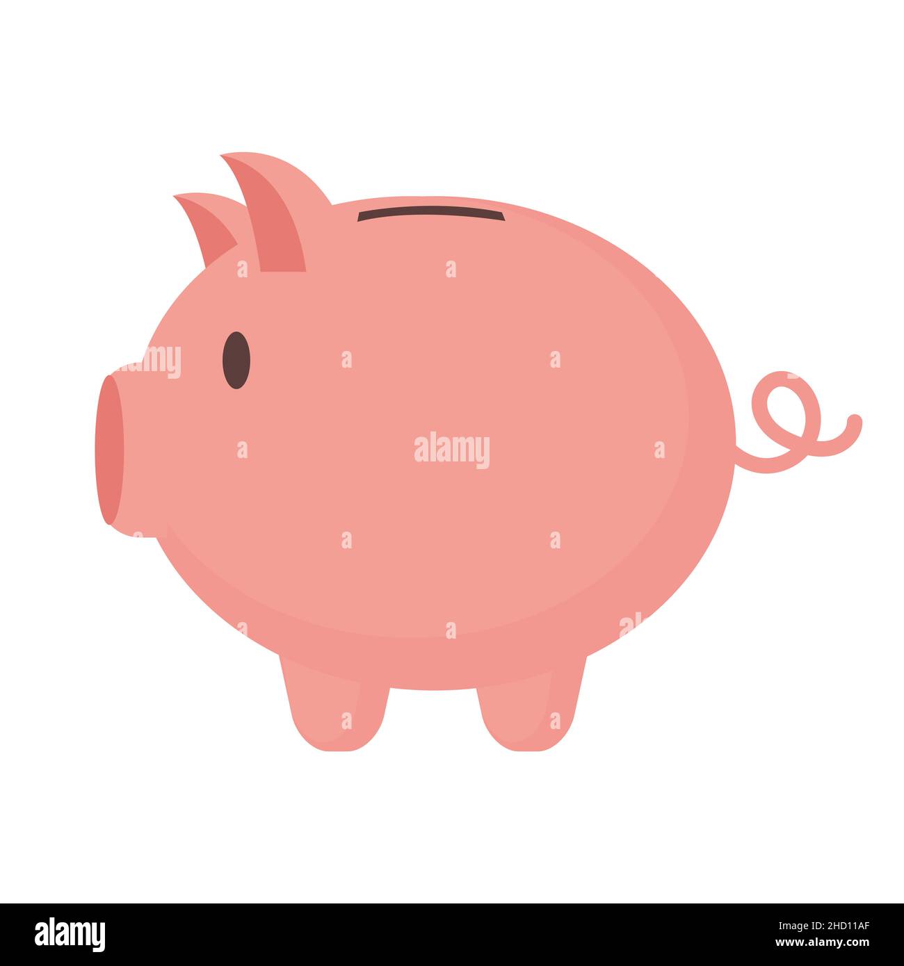 pink piggy bank cartoon vector illustration isolated object Stock Vector Image & Art - Alamy