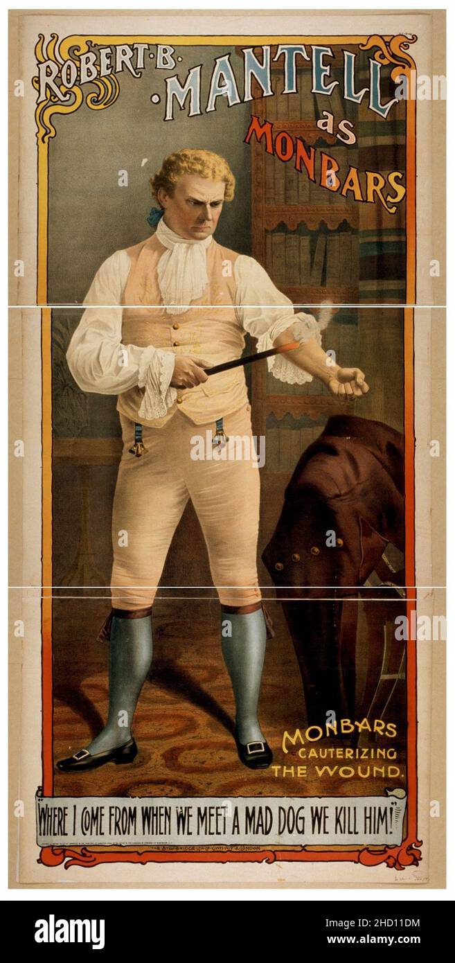 Robert B. Mantell as Monbars Stock Photo - Alamy