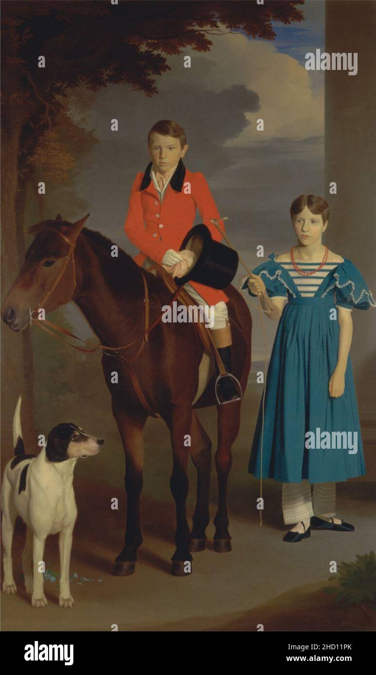 Robert Burnard - John Gubbins Newton and His Sister, Mary Newton Stock ...