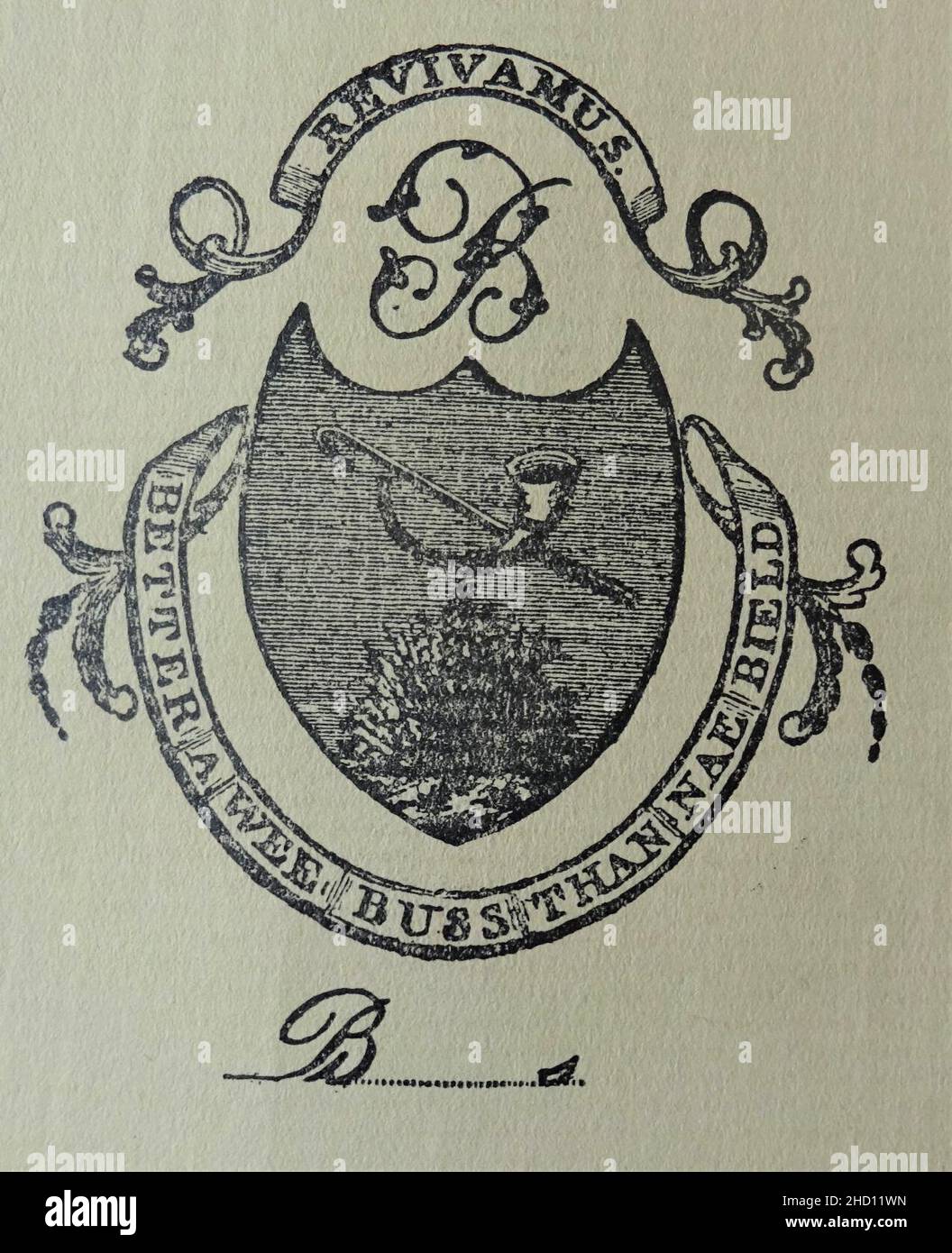 Armorial bookplate hi-res stock photography and images - Alamy