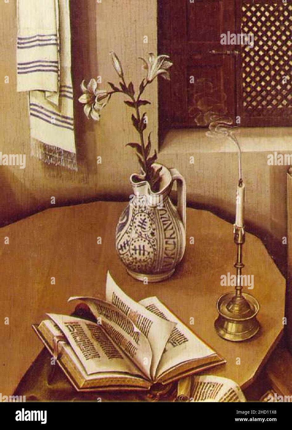 Robert Campin - Mérode Altarpiece (detail Stock Photo - Alamy