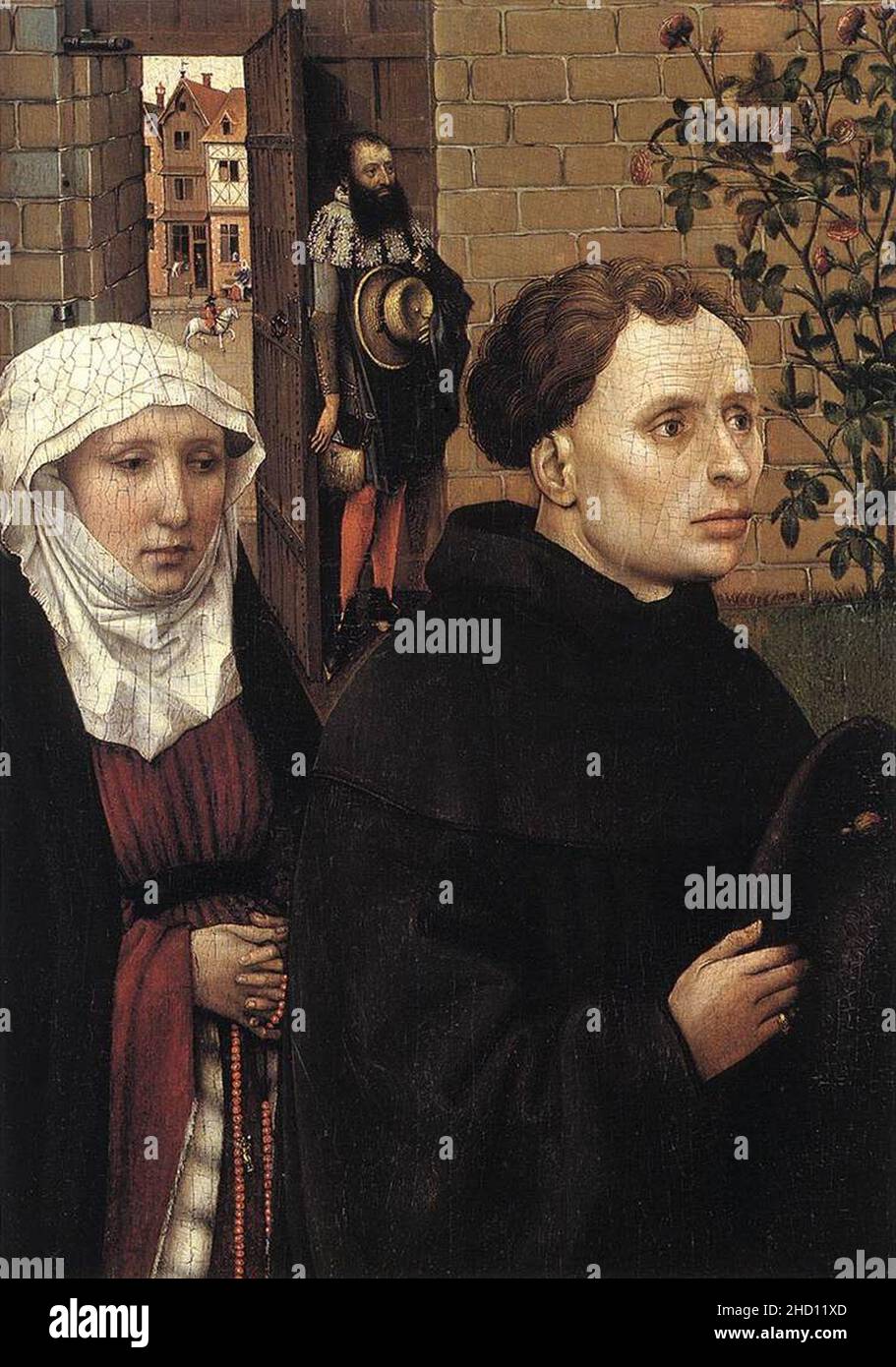 Robert Campin - Mérode Altarpiece (detail Stock Photo - Alamy