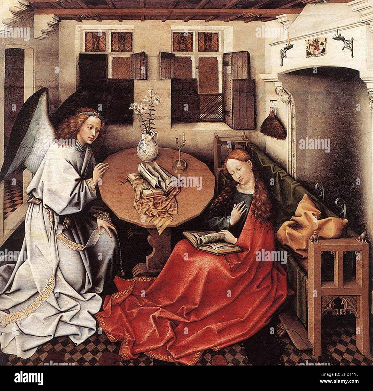Campin annunciation hi-res stock photography and images - Alamy
