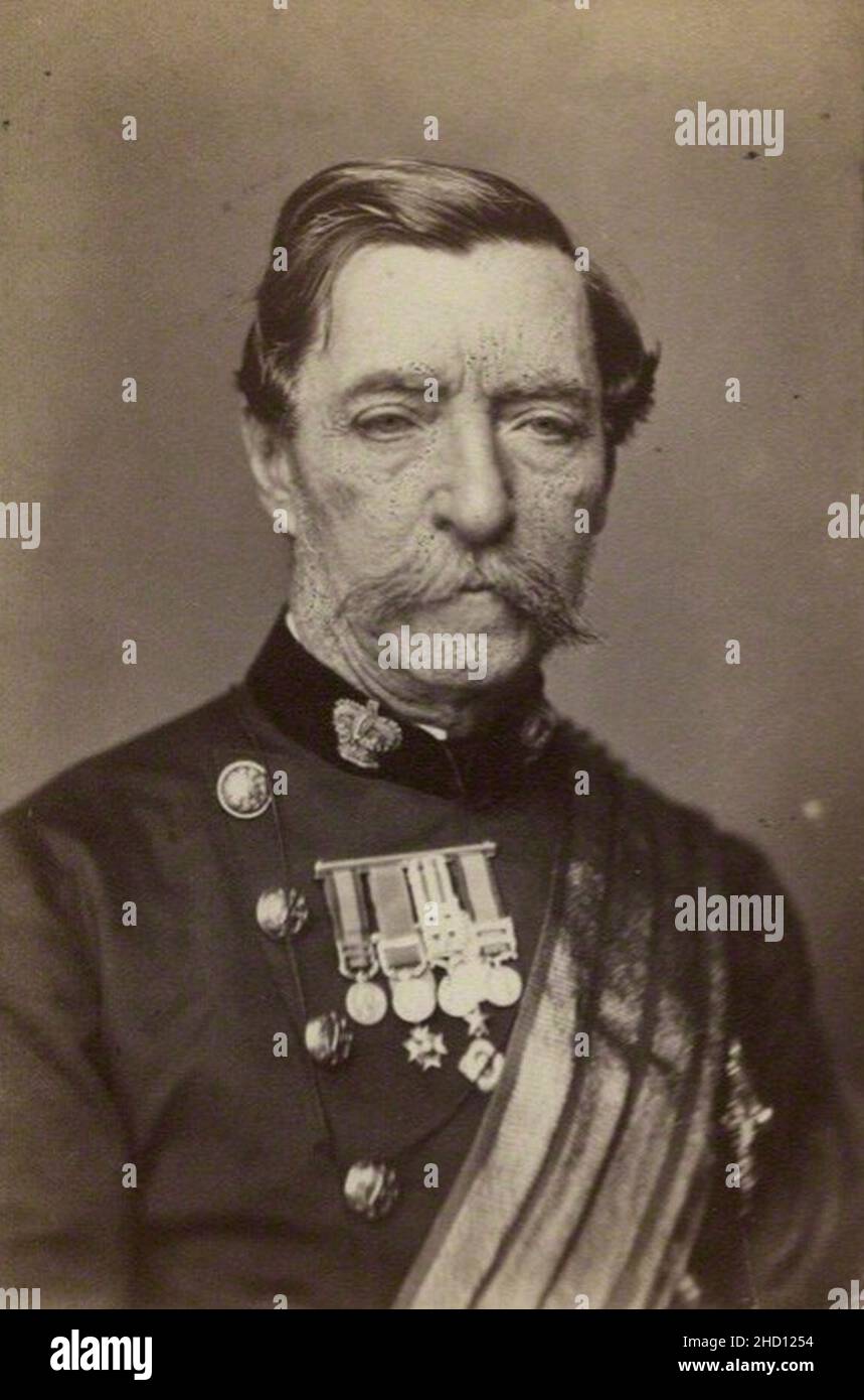 Robert Cornelis Napier, 1st Baron Napier of Magdala portrait photograph ...