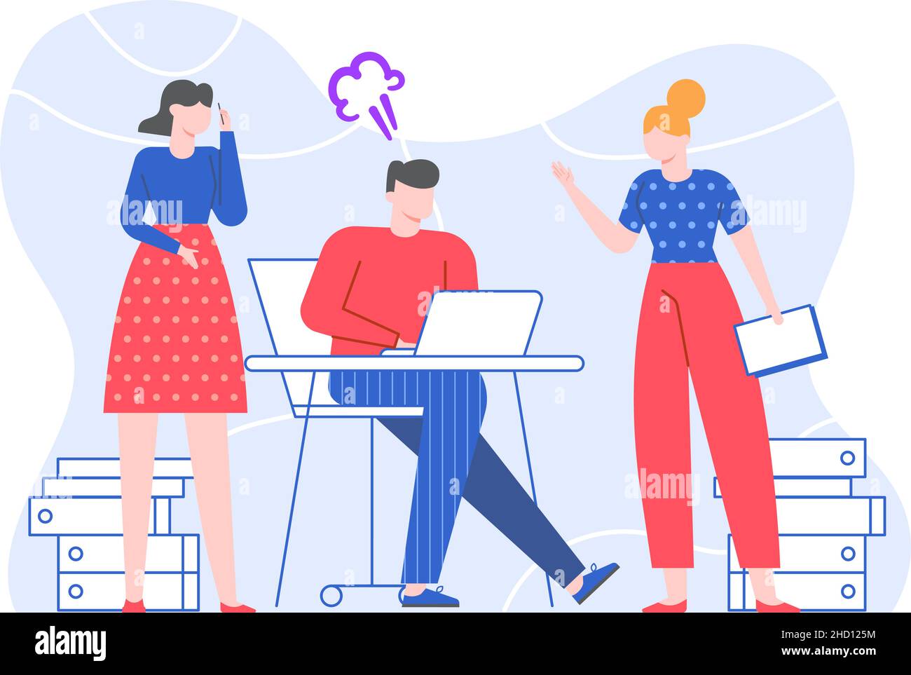 Boss man cartoon illustration hi-res stock photography and images - Alamy