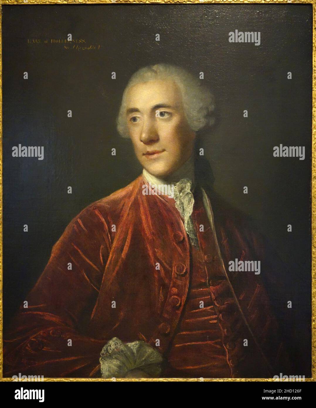 Robert d'Arcy, 4th Earl of Holderness, by Joshua Reynolds, 1775 Stock ...