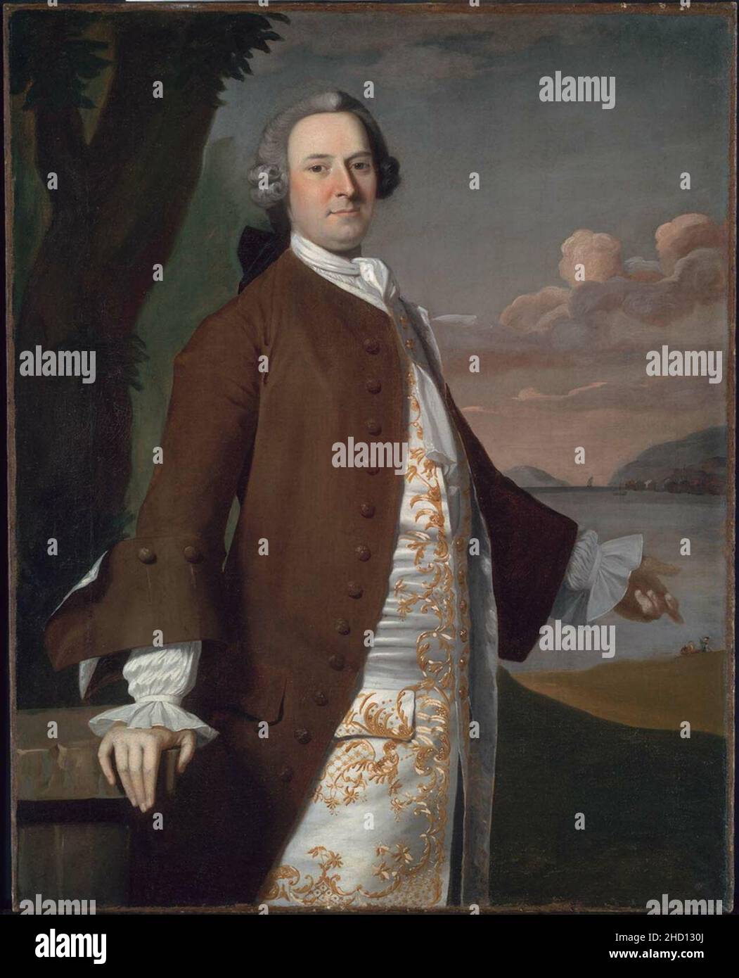 Robert Feke - Isaac Winslow Stock Photo - Alamy