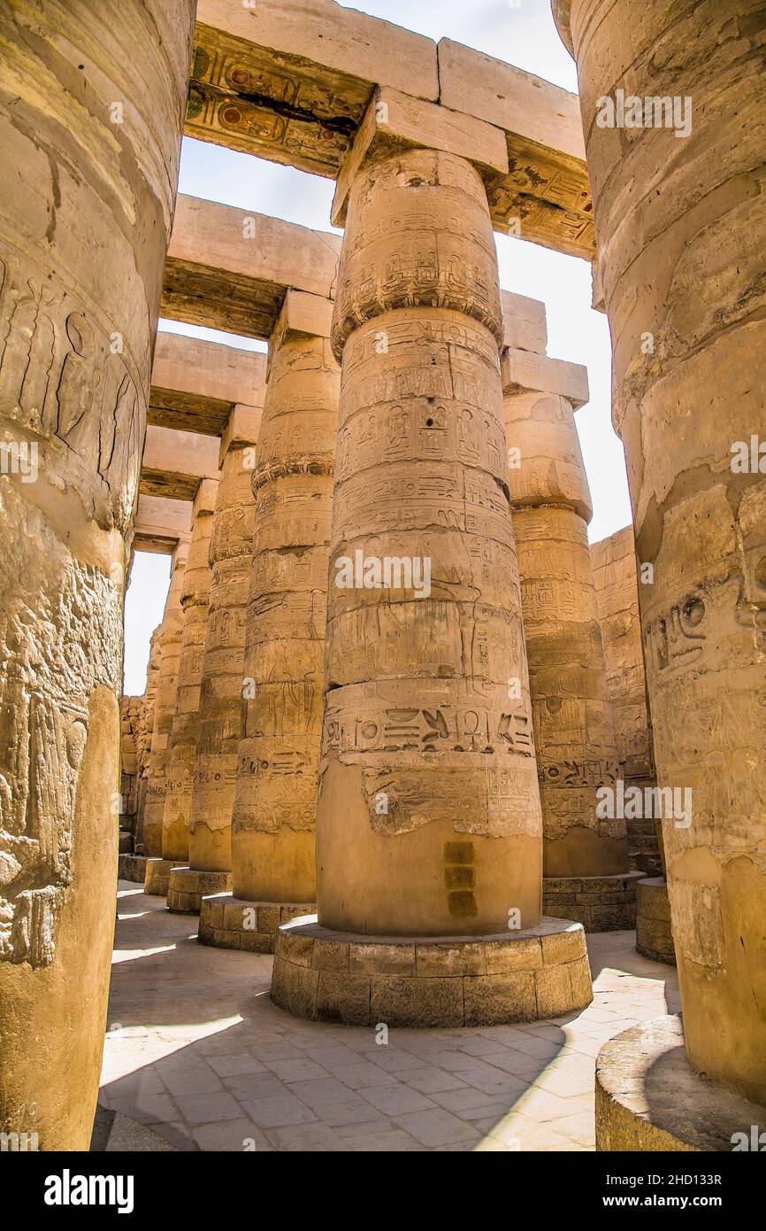 Luxor Temple in Luxor, ancient Thebes, Egypt. Luxor Temple is a large ...
